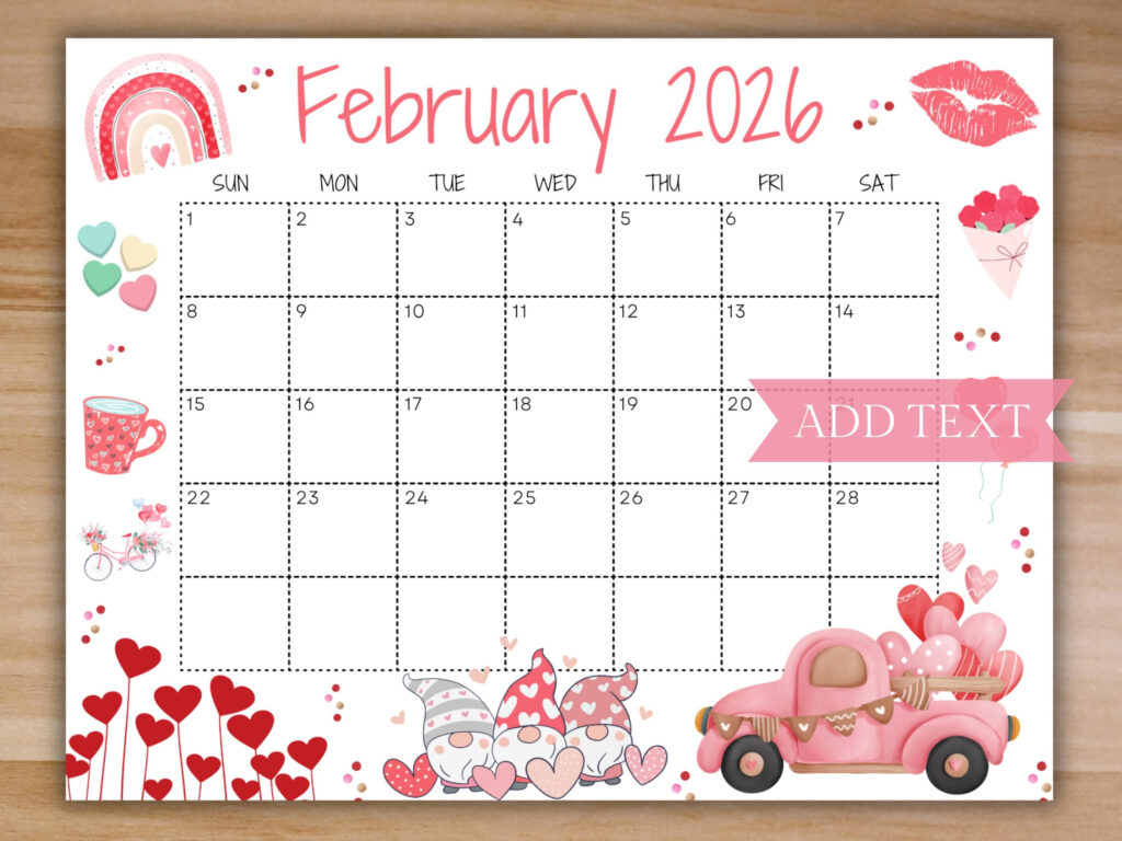 February 2026 Calendar Waterproof | Printable Calendar 2025
